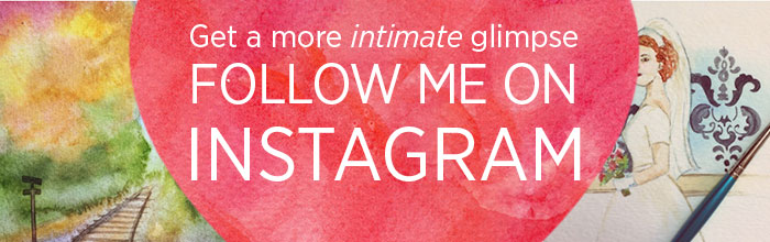 A More Intimate Glimpse on Instagram – Hand-Painted Weddings