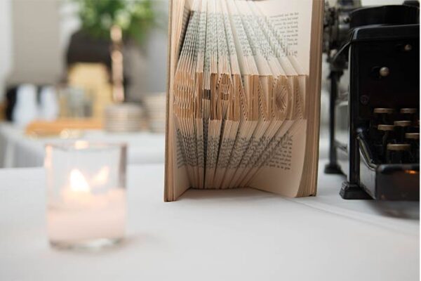 Real Wedding: Literature Themed Wedding in Philadelphia – Hand-Painted ...