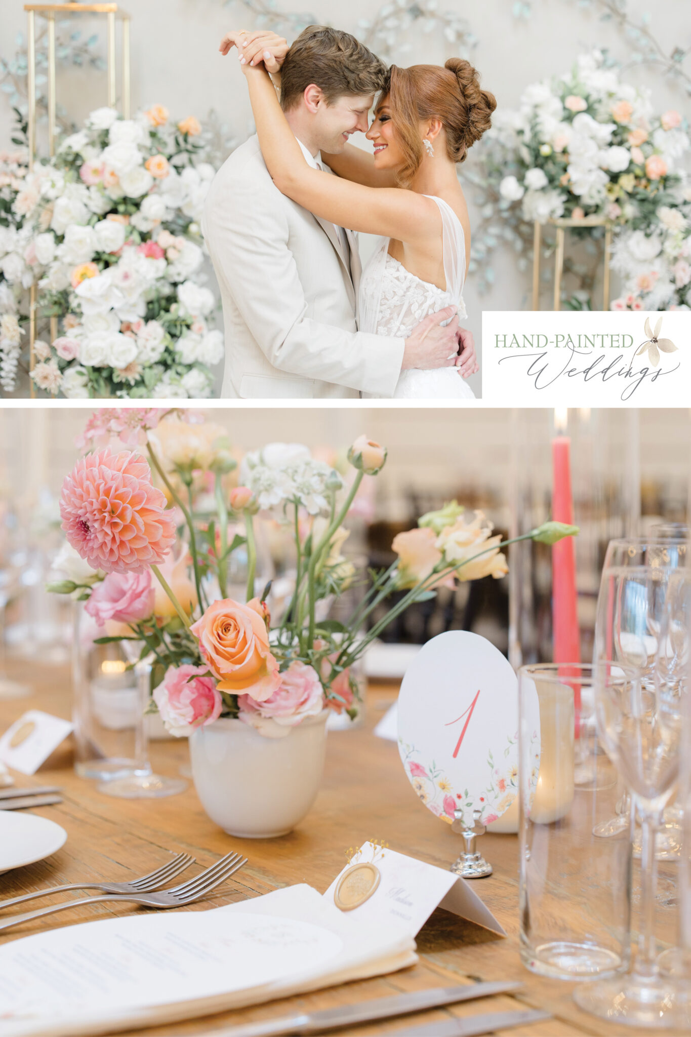 Romantic Watercolor Wedding at Terrain Delaware Valley – Hand-Painted ...
